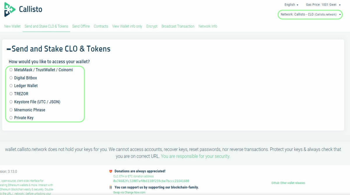 Cold Staking Step by Step - Callisto Network