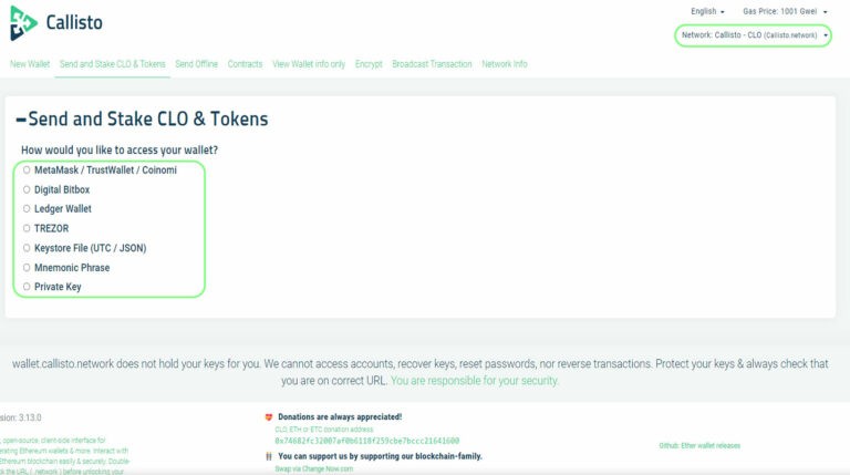 Cold Staking Step by Step - Callisto Network