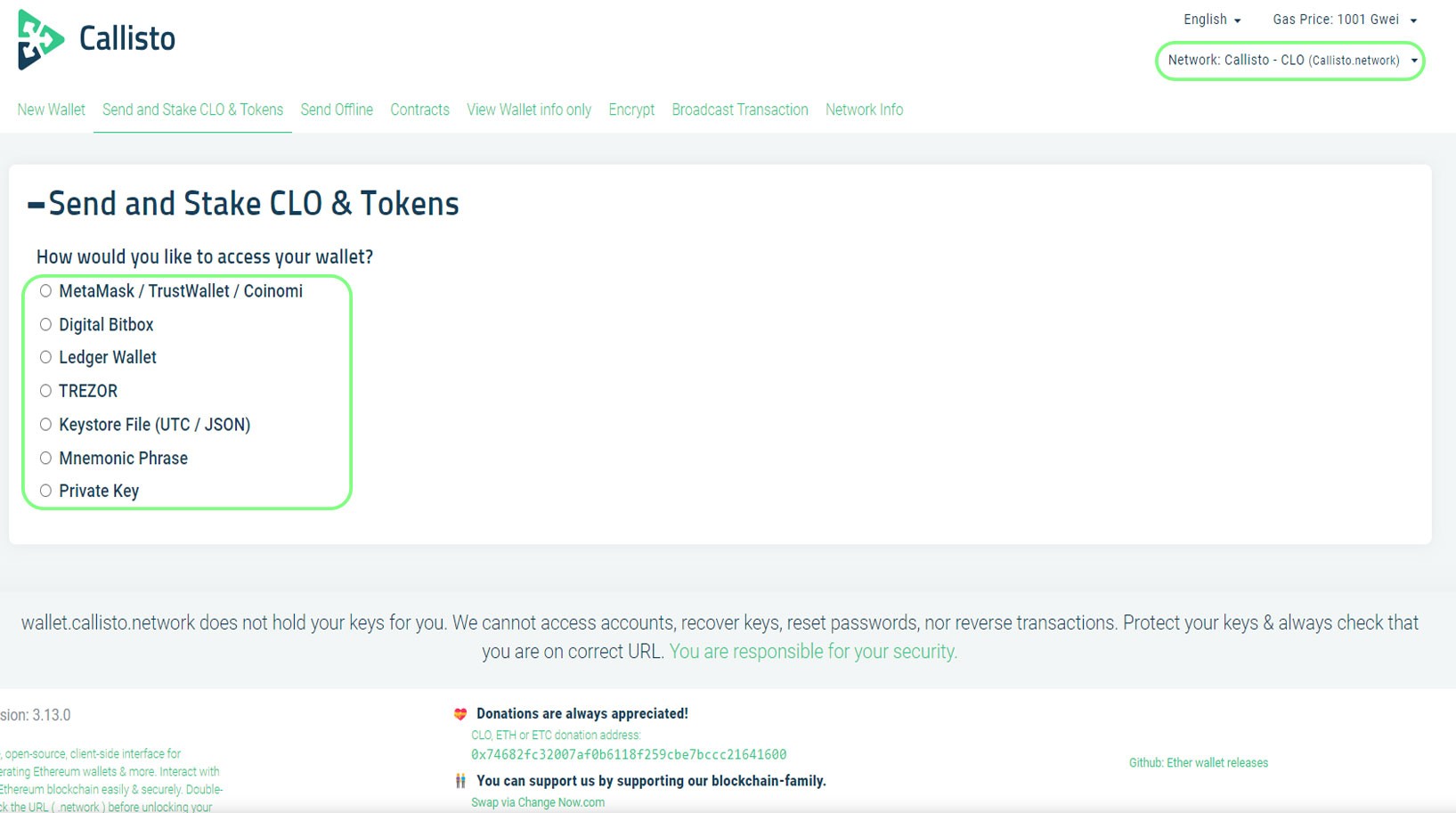 Cold Staking Step by Step - Callisto Network