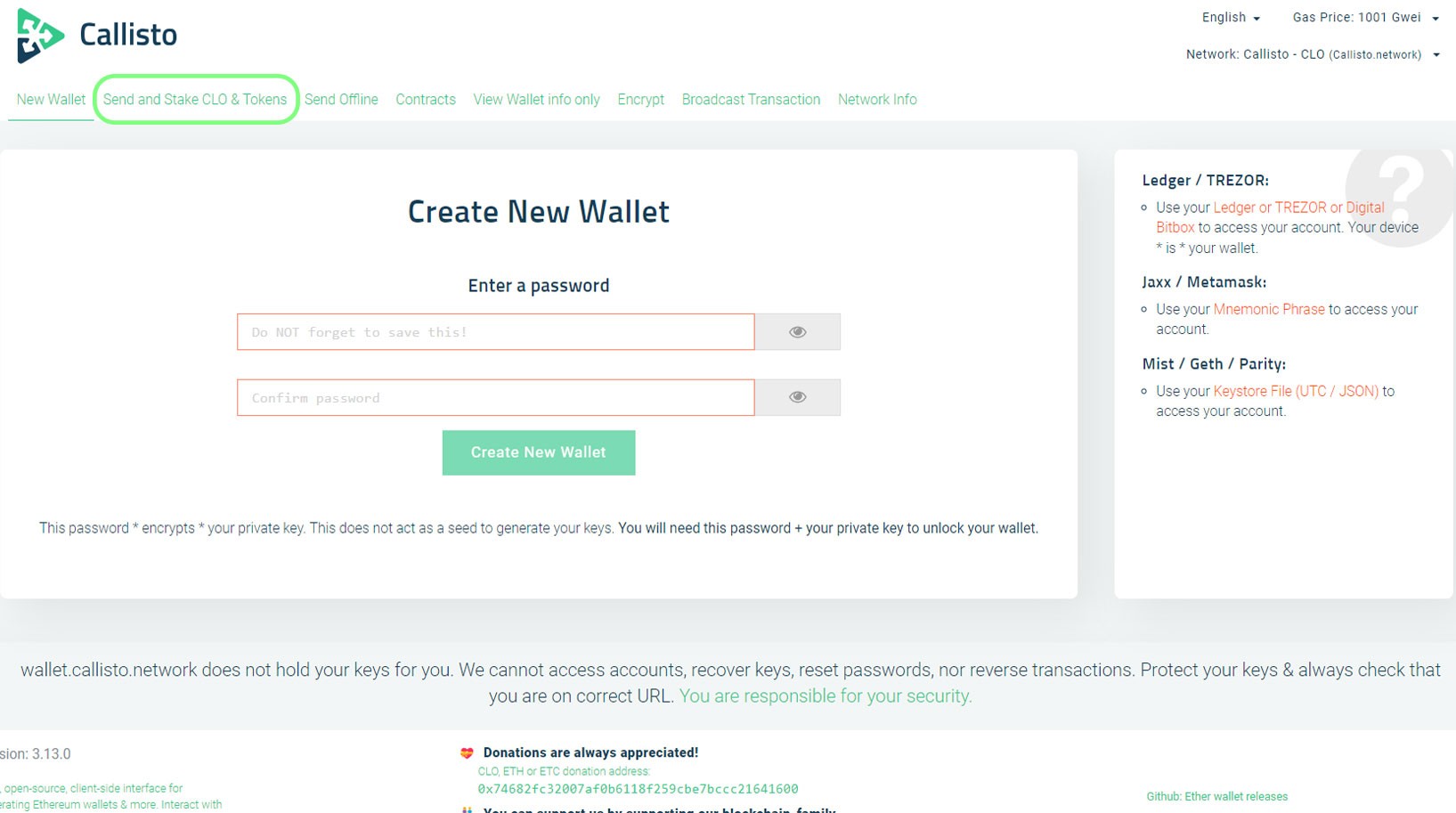 Cold Staking Step by Step - Callisto Network